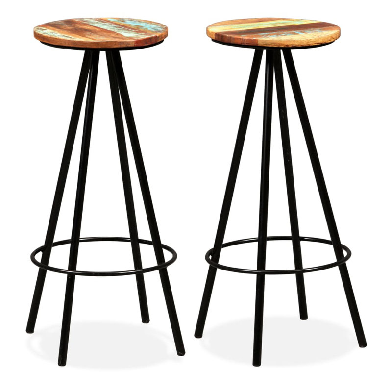 Loon Peak® Bar Stools Solid Reclaimed Wood | Wayfair